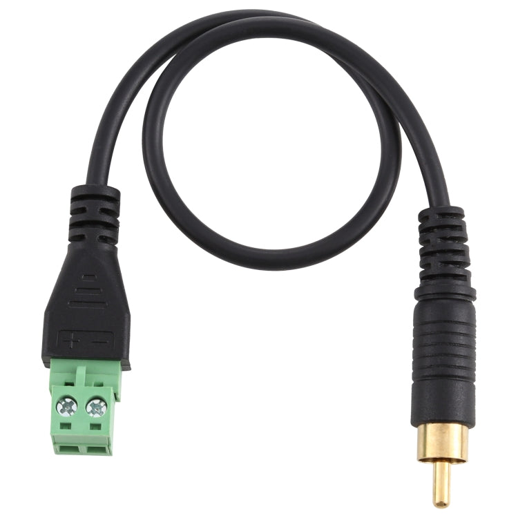 RCA Male Gold-plated to 2 Pin Pluggable Terminals Solder-free USB Conn ...